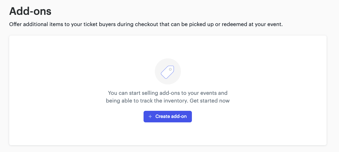Erstelle Add-ons auf deiner Eventseite – Universe-Hilfe