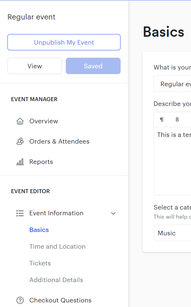 Edit your event details – Universe Help Center