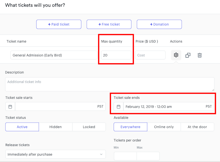 Set up tiered tickets for your event – Universe Help Center