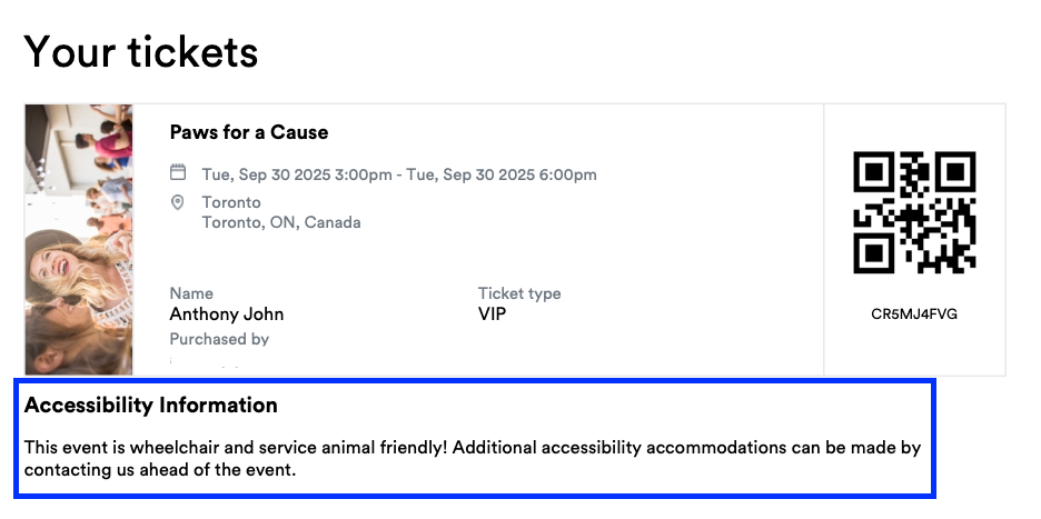 Add Accessibility Information to Your Event – Universe Help Center